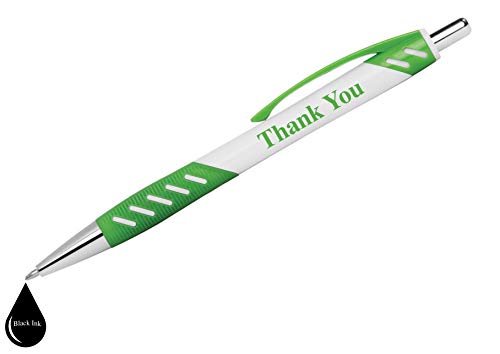 "Thank You" Gift Pens with gripper for Events, Parties, Employee Appreciation & More (25 Pack)