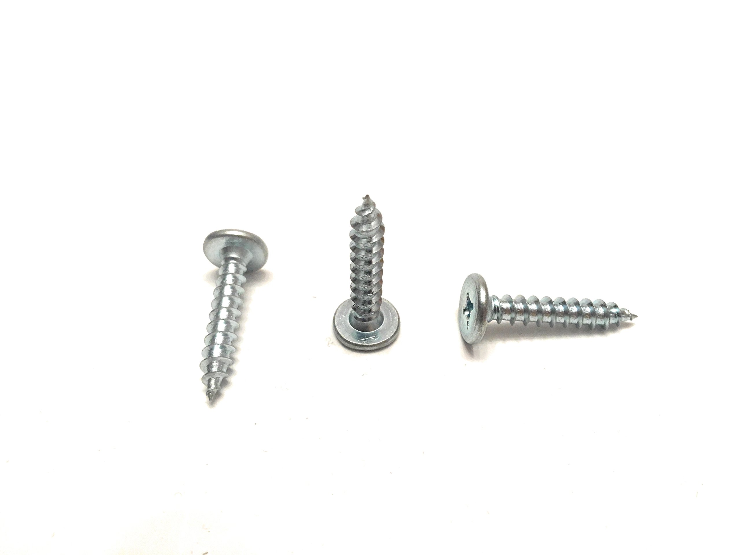 (250) Phillips Pancake Head #10 x 1 Self-Piercing Screws (Zinc)
