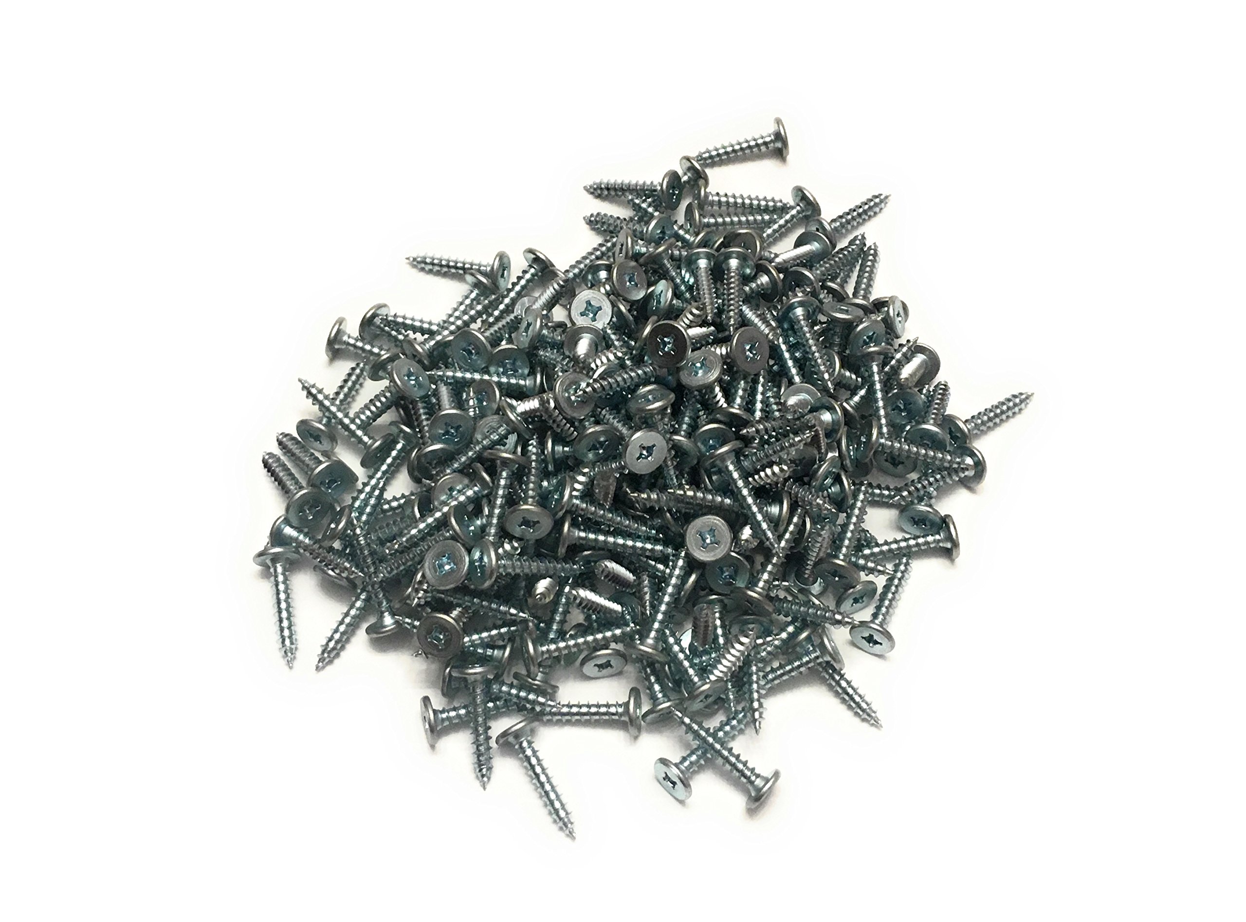 (250) Phillips Pancake Head #10 x 1 Self-Piercing Screws (Zinc)