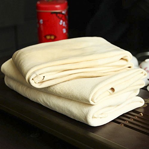 (2 Pack) Car Cleaning Natural Chamois Cloth,Leather Auto Car Wash Drying Towel, for Car Vehicle Cleaning Accessories,(18" x25'' 2-Pack)