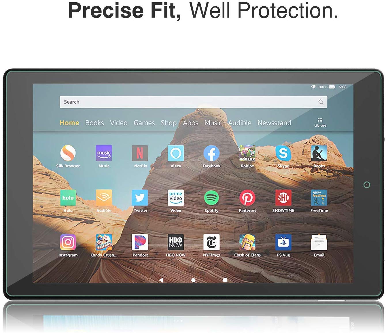 (3 Pack) TiKeDa Screen Protector for Amazon Fire HD 10 2019 Tablet 10.1 inch (9th and 7th Generation, 2019 and 2017 Release) Tempered Glass Screen Protector Not fit Fire HD 10 2021 Version