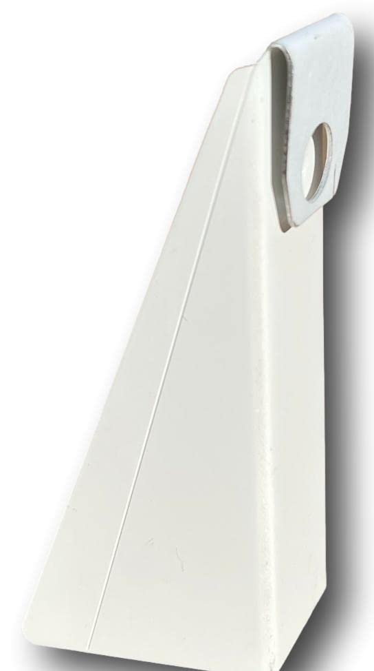 (10 Pack) K-TEC White Aluminum Gutter Wedge for 5 Inch K-Style Gutters- Use to Level Your Rain Gutters When Fascia is at an Angle for 3/12 Through 5/12 Roof Pitch. Larger Wedges Available from K-TEC