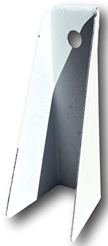 (10 Pack) K-TEC White Aluminum Gutter Wedge for 5 Inch K-Style Gutters- Use to Level Your Rain Gutters When Fascia is at an Angle for 3/12 Through 5/12 Roof Pitch. Larger Wedges Available from K-TEC