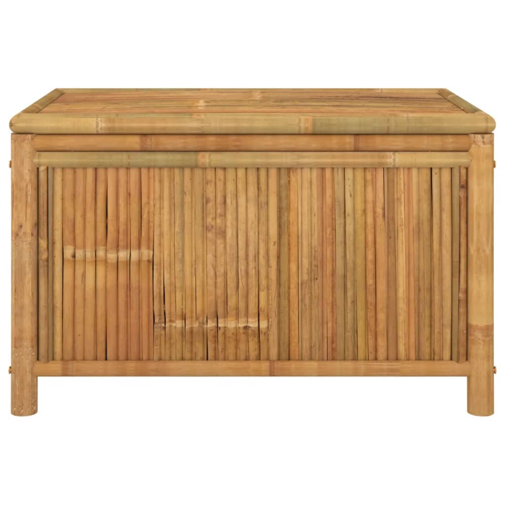 'vidaXL Farmhouse Style Bamboo Garden Storage Box - Versatile Outdoor Storage Bench with Ample Space and Weather Resistance., Brown, 319875