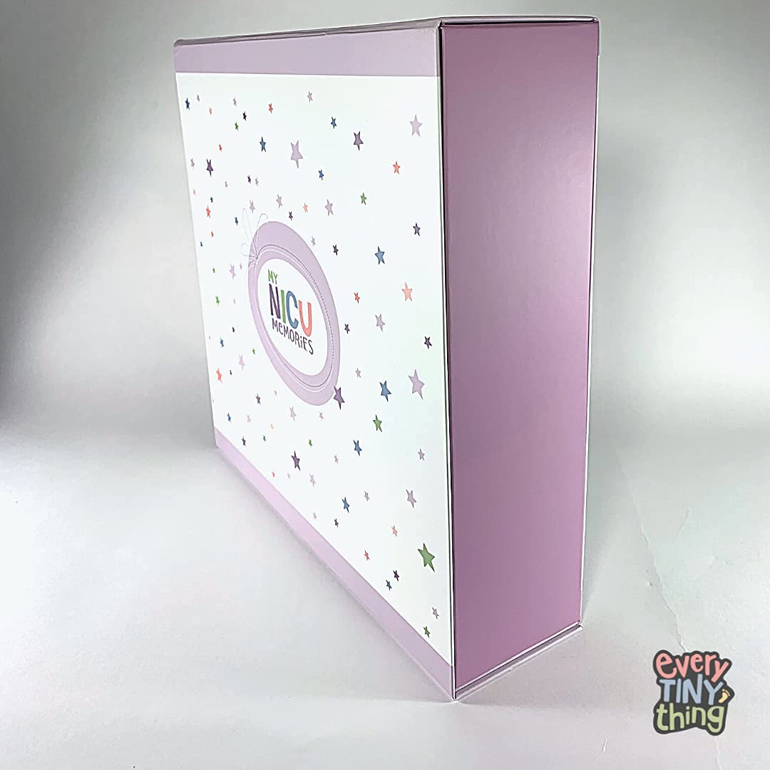 "My NICU Memories" Keepsake Box - Magnet Closure Box for Storing NICU Memorabilia (White, Large)