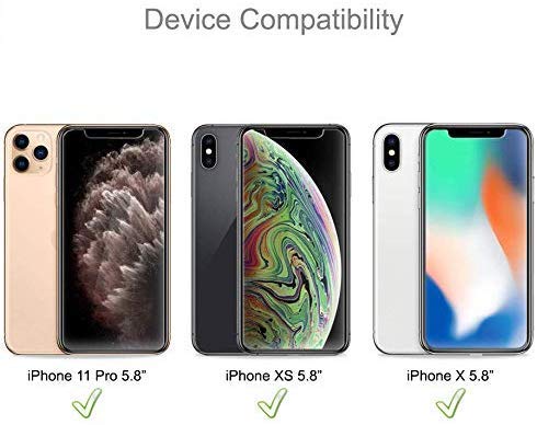 (2 Pack) Supershieldz Anti-Glare (Matte) Screen Protector Designed for iPhone 11 Pro, iPhone Xs and iPhone X (5.8 inch) [Tempered Glass] Anti Fingerprint, Anti Scratch, Bubble Free