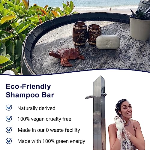 "Pacific Spirit Shampoo Bar for Curly hair with Coconut Oil & Passion Fruit. Moisturizing and Texturizing -Scent, 3.53 Oz. Zero waste, vegan"