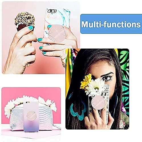 (6 Pack) Cellphone Stand,Cell Phone Finger Foldable Holder Grip for Smartphones and Tablets - Black White Pink Unicorn Blue Galaxy Marble Mandala