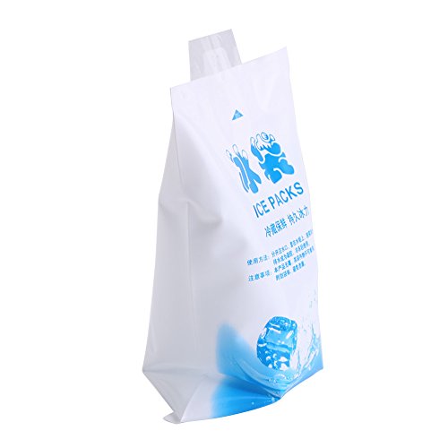 10pcs Food Ice Pack Leakproof Gel Pack Refrigerant Freezer Cold Pack Cooling Bags for Lunch Box(200ml)