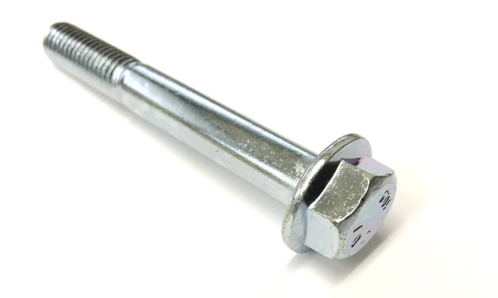 (1) M10-1.50 x 75mm Hex Head Flange Bolt Non Serrated Class 10.9 Zinc DIN 6921