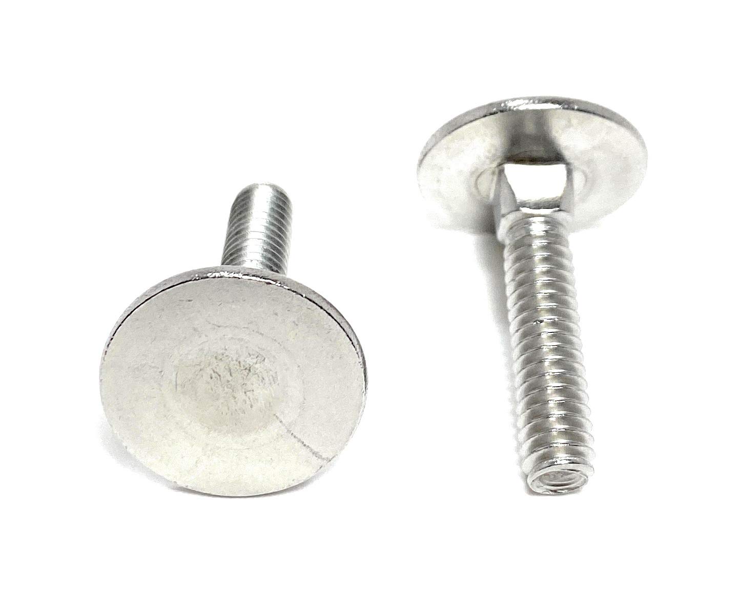 (10) 1/4-20x1-1/4 Stainless Steel Elevator Bolt Square Neck (7/8 Diameter Head) 18-8