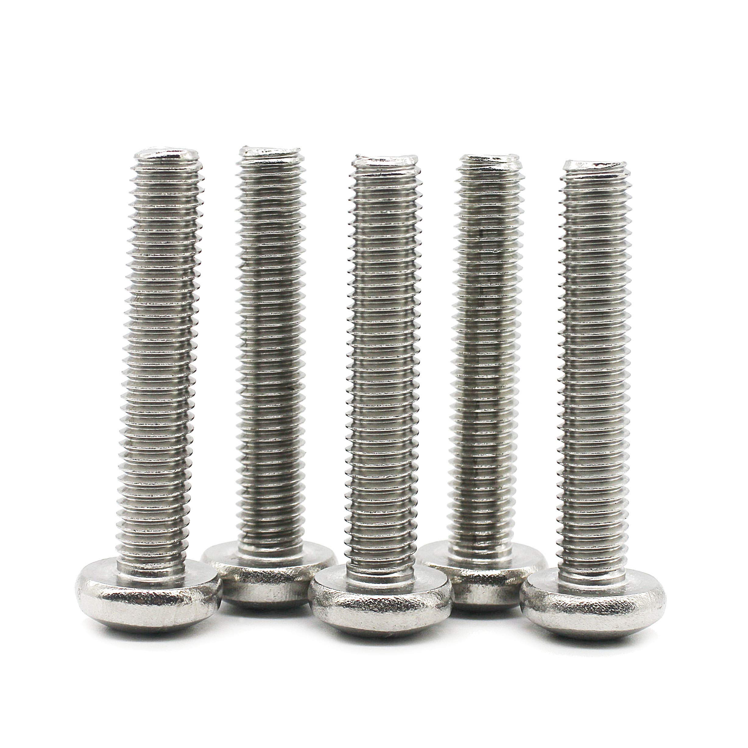 (10 pc) M8-1.25x35 mm Pan Head Phillips Machine Screws,18-8 Stainless Steel by Fullerkregs