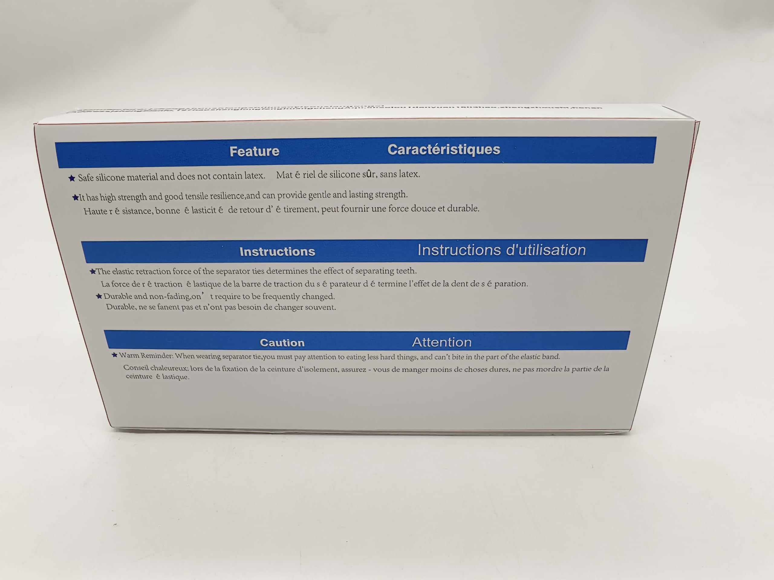 1000pcs/bag Dental Orthodontic Separator Bulk Pack Elastic Orthodontic Separate Ties