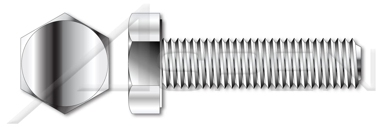 (10 pcs) M12-1.75 X 250mm, DIN 933 / ISO 4017, Metric, Hex Head Cap Screws Bolts, Full Thread, A4 Stainless Steel