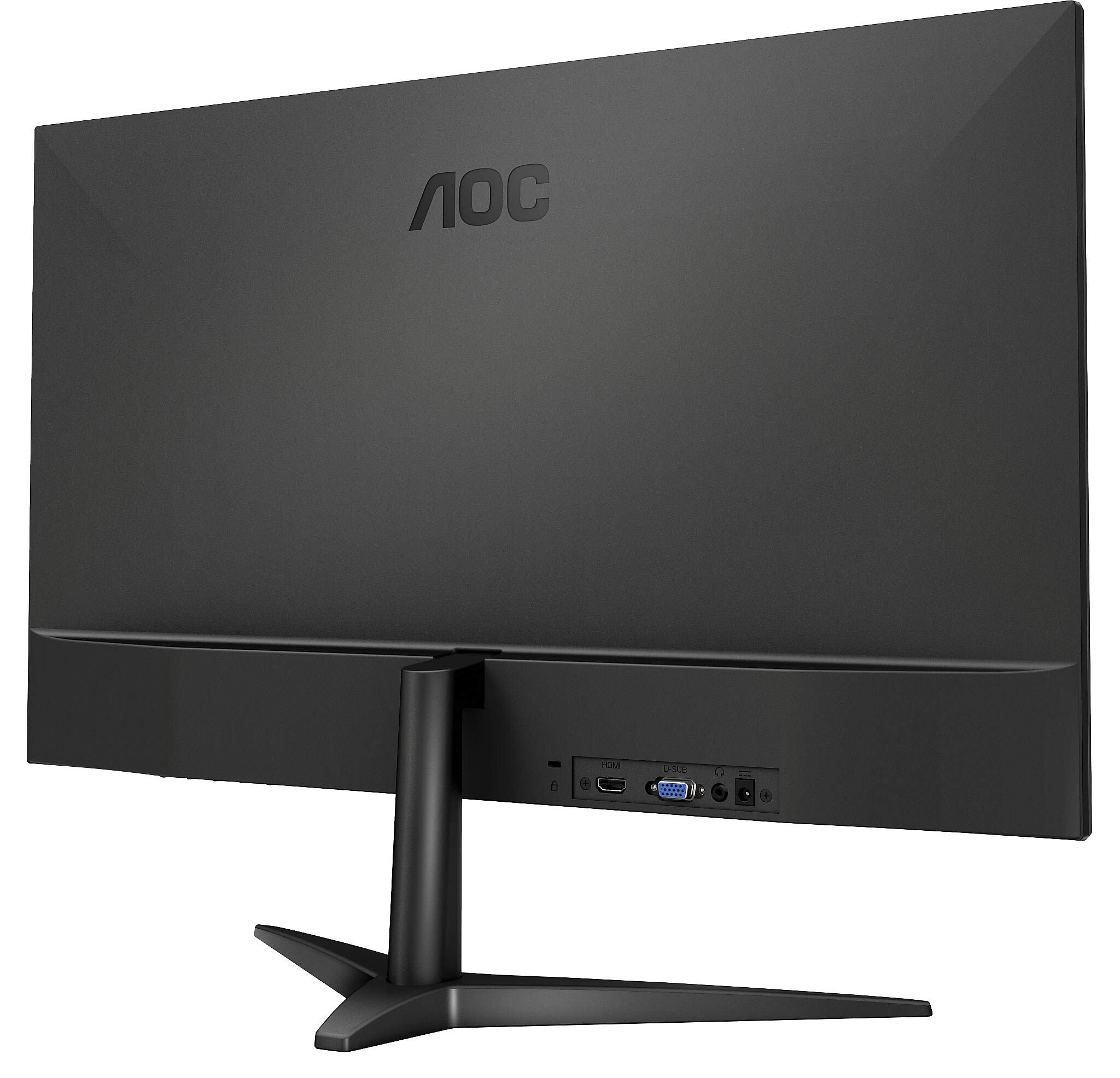 AOC 24B1H 24" Full HD 1920x1080 Monitor, 3-Sided Frameless, VA Panel, HDMI/VGA, Flicker-free