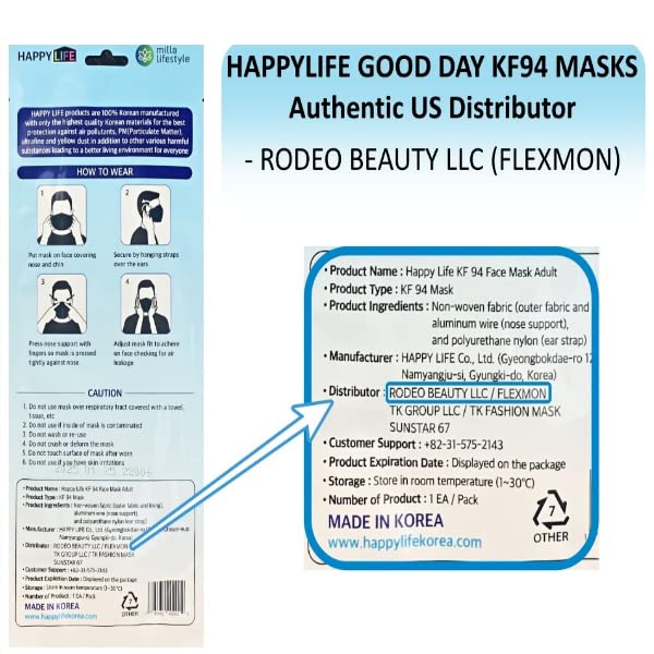 (Pack of 20) (10PCS BLACK,10PCS WHITE Combo set) [Good day] Premium 3D Disposable BLACK AND WHITE KF94 Face Mask, Protective Covering Dust Mask, Individual Packs, Made in Korea.