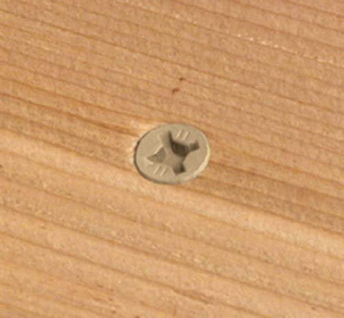 #9 x 3" Deck Screws, Tan, ACQ Compatible, Combo Drive - Square and Phillips (Quantity: 5 pounds) Can be Used with Pressure Treated Lumber