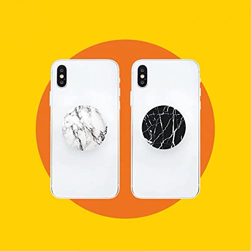 (6 Pack) Cellphone Stand,Cell Phone Finger Foldable Holder Grip for Smartphones and Tablets - Black White Pink Unicorn Blue Galaxy Marble Mandala