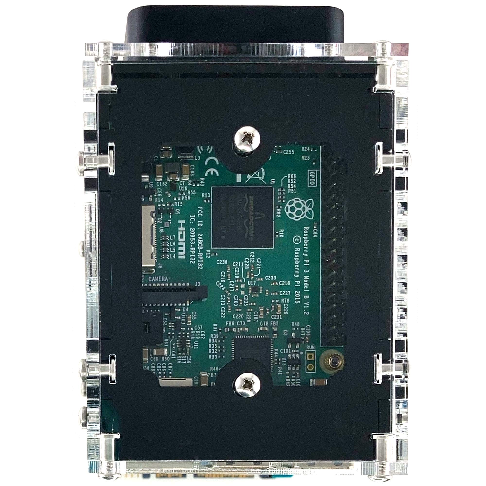 C4Labs Zebra Bramble Case – Raspberry Pi 5 4B & 3B+ (6 Stack, Black Ice)