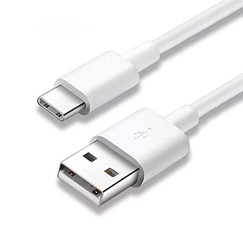 (2 Pack) Short USB C Cable, 5 inch USB C to A Cable Charge Cable White (white-5inch)