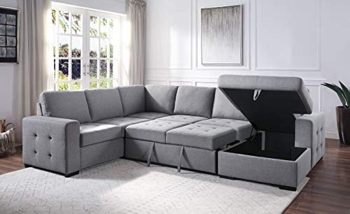 Acme Furniture Nardo Sectional, Gray