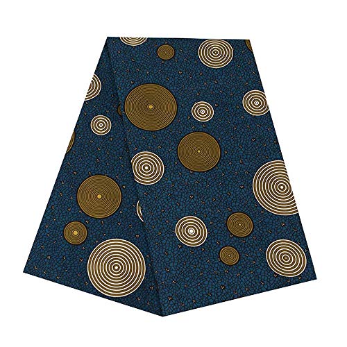 African Fabric 100% Polyester Ankara Print Fabric 6 Yards for Party Dress FP6227