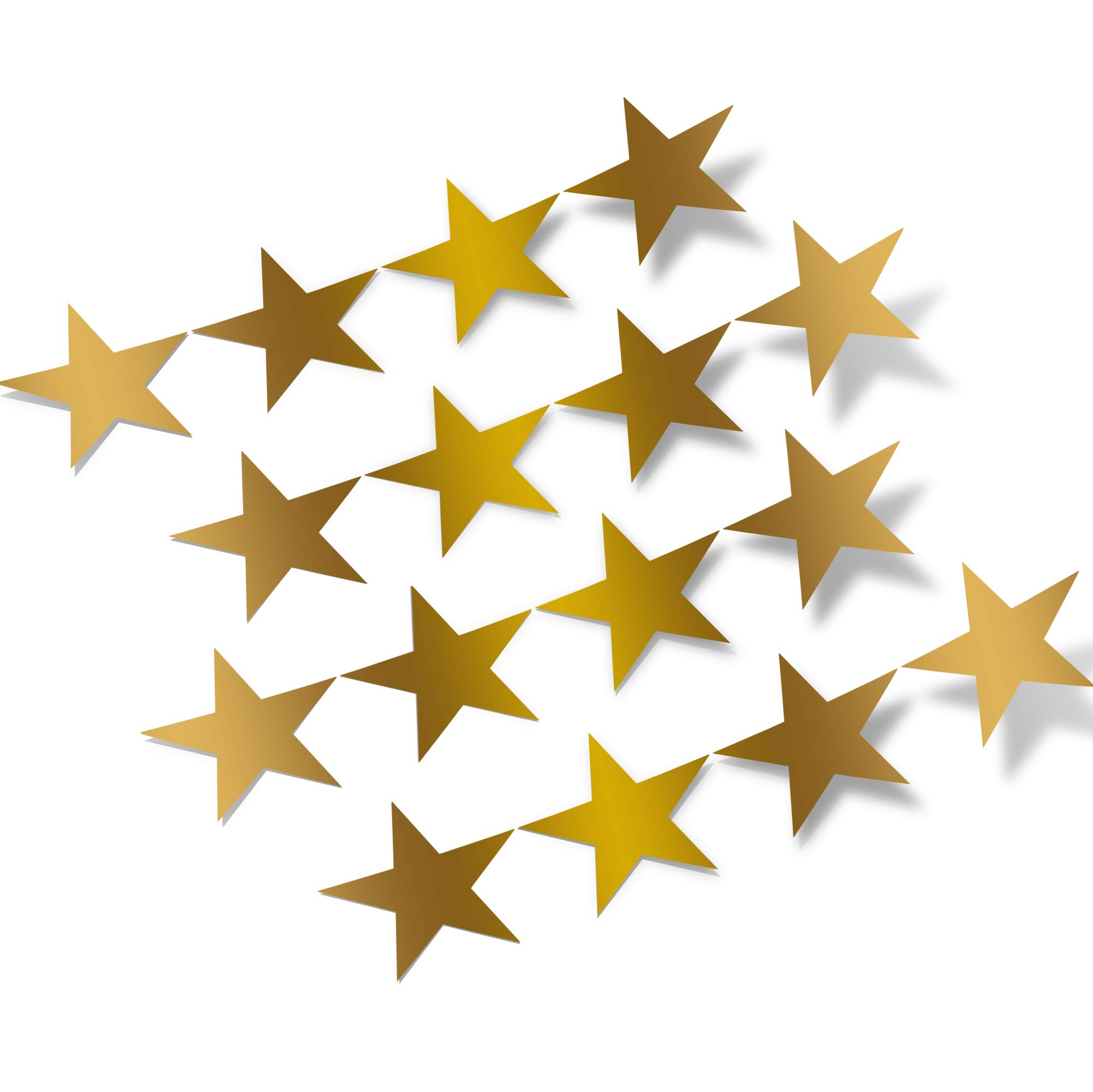 (1 inch) Set of 150 Metallic Gold Stars Vinyl Wall Decals Stickers - Removable Adhesive Safe on Smooth or Textured Walls Bathroom Kids Room Nursery Decor