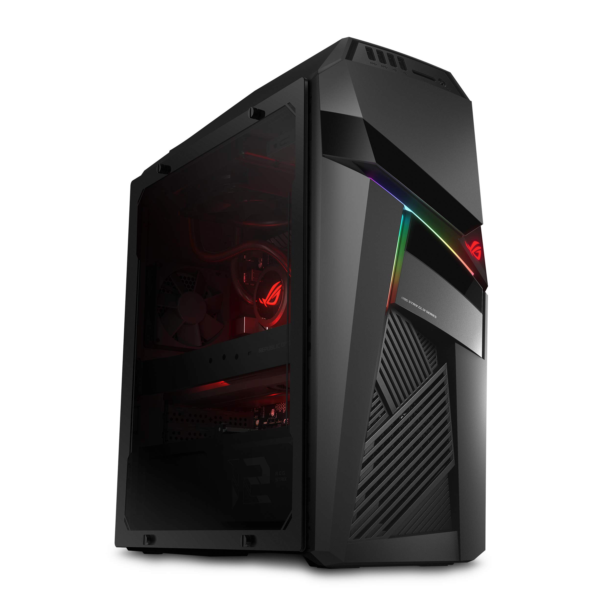 ROG Strix GL12 Gaming Desktop, Overclocked 9th Gen 8-Core Intel Core i7-9700K, NVIDIA GeForce RTX 2070 8GB, 16GB DDR4 RAM, 1TB M.2 SSD, Windows 10 Pro, Iron Grey, GL12CX-XB771