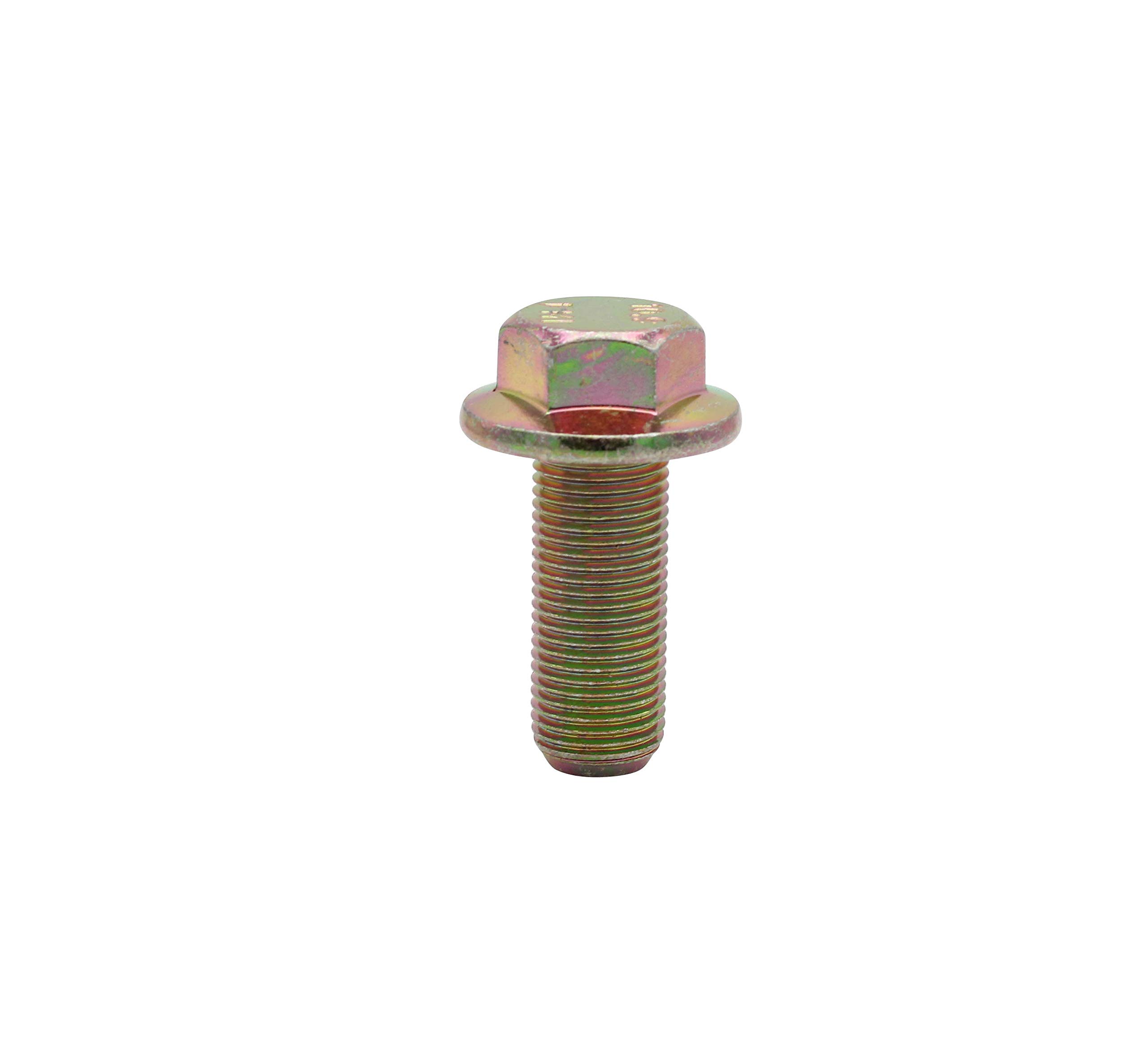 (3pcs) BelMetric M16X1.5X40 Metric Hardened Fine Thread Hex Head Flange Bolt, DIN 6921, Class 10.9, Black Finish, BFD16X1.5X40YLW-3