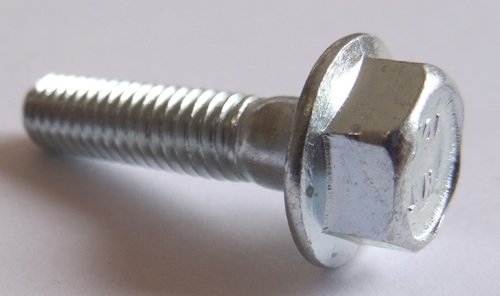 (25) M6-1.0 x 25mm JIS Hex Head Flange Bolt - Small Head, Class 10.9 Zinc