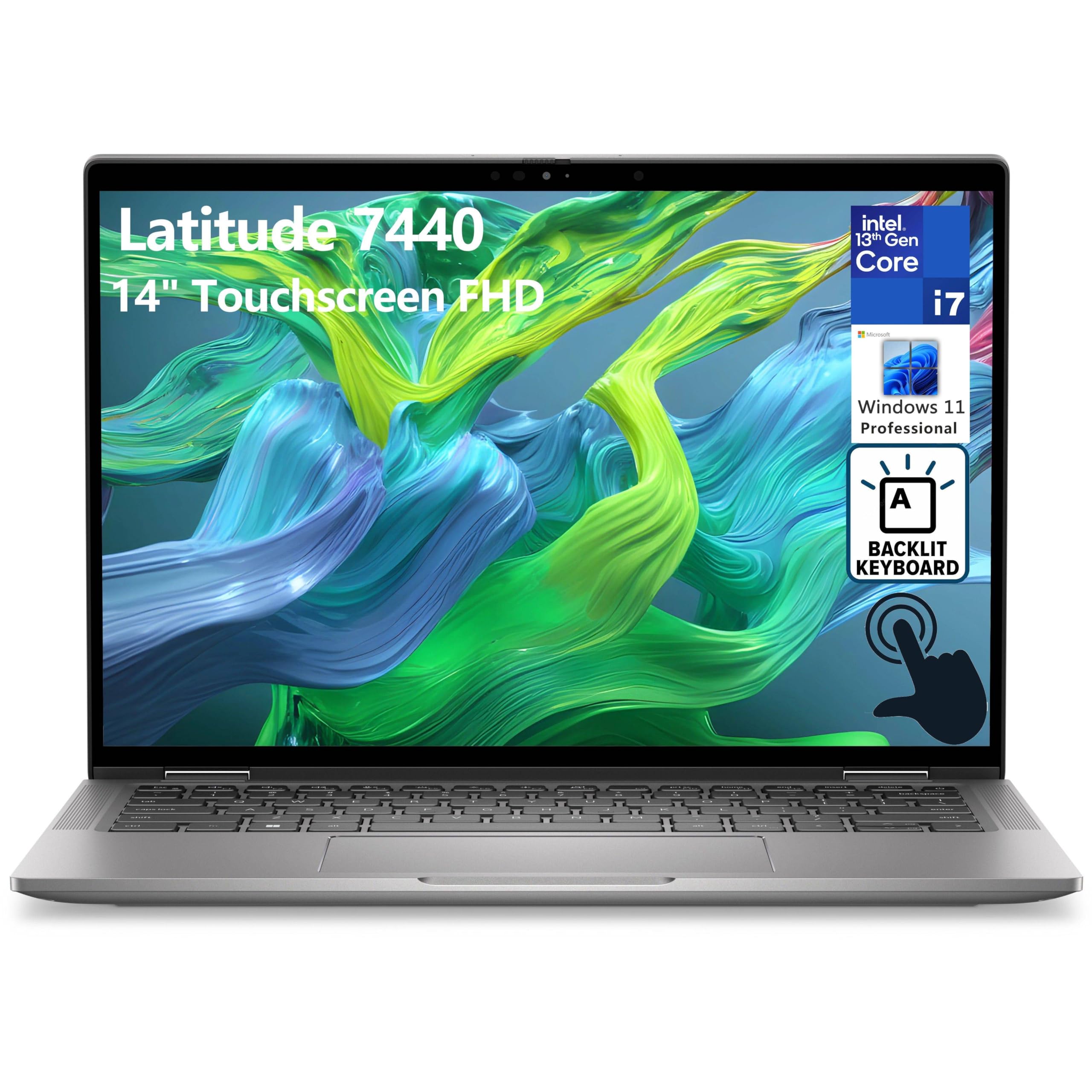 Dell Latitude E7470 14-inch Touchscreen Laptop, Intel Core i7 6600U 2.6Ghz, 16GB DDR4, 512GB NVMe PCIe SSD, QHD 1440p, HDMI, Webcam, Windows 10 Pro x64 (Renewed)