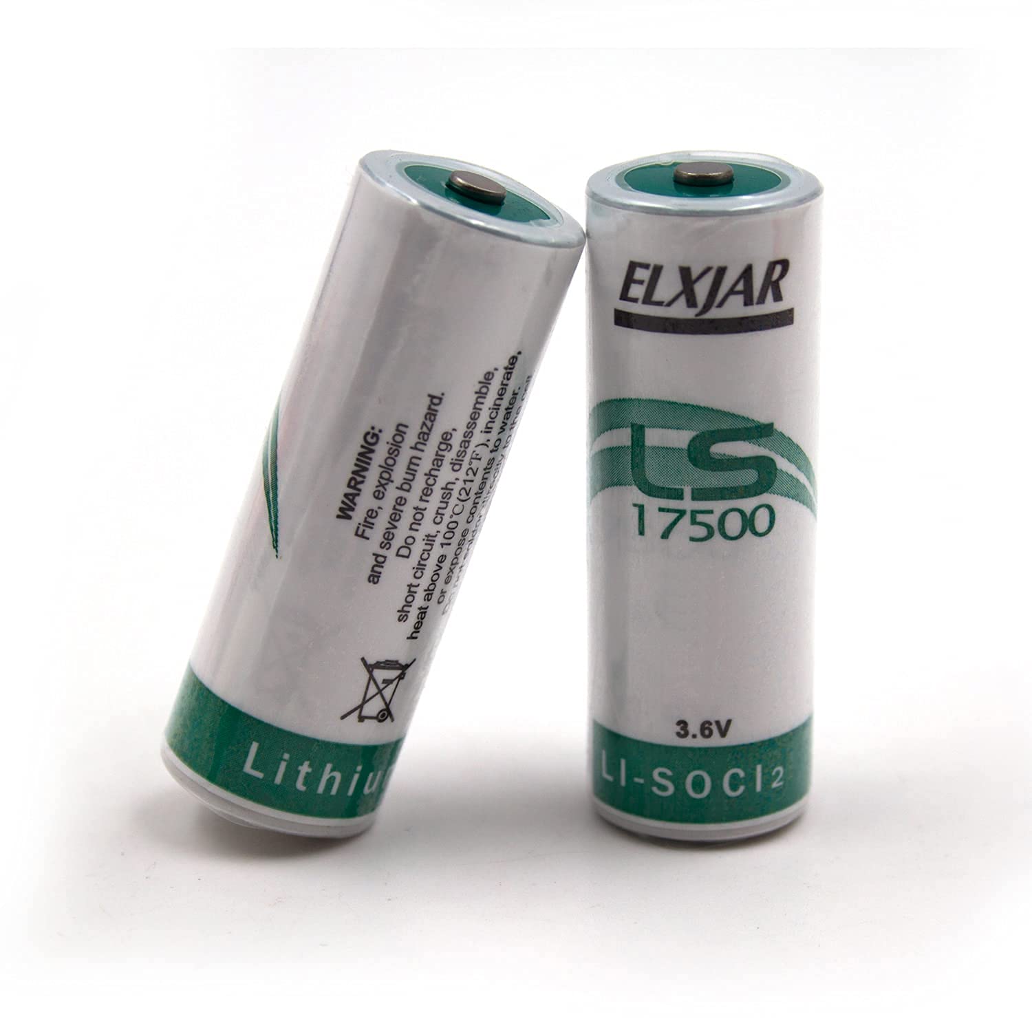 (5-Pack) 3.6V 3600mAh LS17500 Battery, Replacement for SAFT LS17500, Emergency Backup, Data Collection, AMR Add-ons, Smoke Alarms, Carbon Monoxide Detectors, Intrusion Sensors, Fleet Monitoring