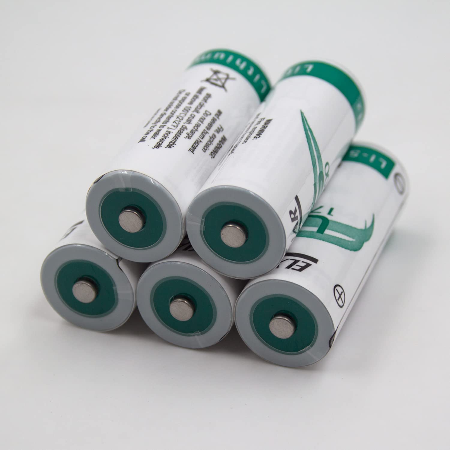 (5-Pack) 3.6V 3600mAh LS17500 Battery, Replacement for SAFT LS17500, Emergency Backup, Data Collection, AMR Add-ons, Smoke Alarms, Carbon Monoxide Detectors, Intrusion Sensors, Fleet Monitoring