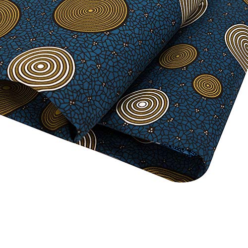 African Fabric 100% Polyester Ankara Print Fabric 6 Yards for Party Dress FP6227