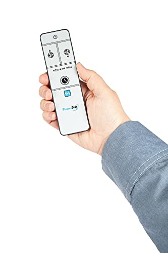 Fcp Power 360 Super Fan Cost Effective, Portable Design - Silver/Black with Remote Control