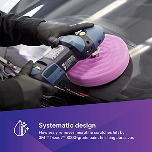 3M Perfect It 1 Step Finishing Material, 33040, Rubbing Compound, Machine Polish, Surface Buffing, 1 Gallon, 4/Case, Purple