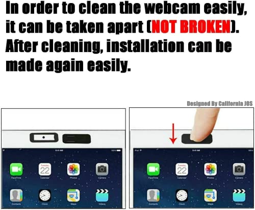 (California J.OS)9PCS (3 Oval +3 Rectangle +3 Large Oval )Webcam Cover 0.03 inch Camera Cover Slide Ultra Thin Blocker Protect Privacy Security for MacBook Air, Laptop, iPad, iMac, PC, Desktop, iPhone