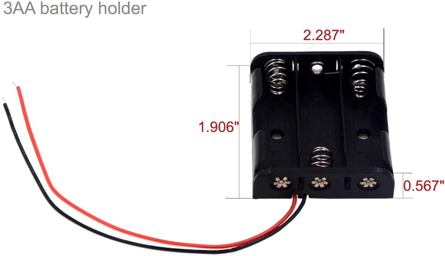 (Pack of 8)AA and AAA Battery Holders: 1Pc 1 AA Holder, 1Pc 2 AA Battery Holder, 1Pc 3 AA Holder, 1Pc 4 AA Battery Holder, 1Pc 1AAA Holder, 1Pc 2 AAA Battery Holder, 1Pc 3 AAA Holder, 1Pc 4 AAA Holder