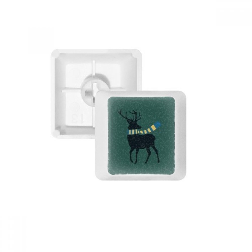 DIYthinker Christmas Elk Scarf Festival Pattern Keycap Mechanical Keyboard PBT Gaming Upgrade Kit