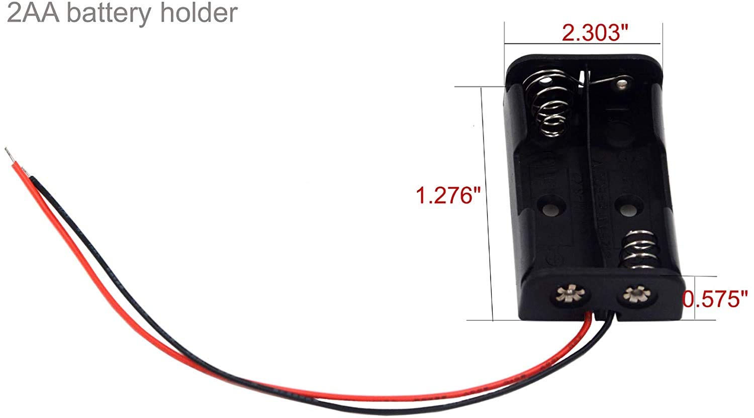 (Pack of 8)AA and AAA Battery Holders: 1Pc 1 AA Holder, 1Pc 2 AA Battery Holder, 1Pc 3 AA Holder, 1Pc 4 AA Battery Holder, 1Pc 1AAA Holder, 1Pc 2 AAA Battery Holder, 1Pc 3 AAA Holder, 1Pc 4 AAA Holder
