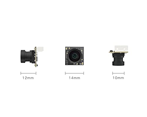 Caddx Ant Lite FPV Camera,1.8mm FPVCycle Edition 1200TVL Global WDR FOV 165° 1/3'' CMOS Sensor Analog Camera for FPV Racing RC Drone,Black 4:3