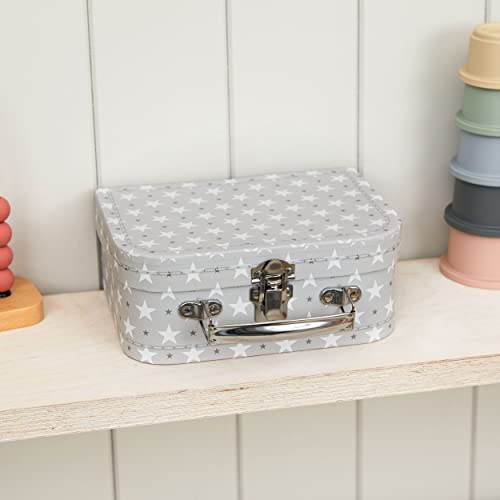 Baby Boy Gift Set New Born Baby Gift Baby Blue Deer Fawn Security Blanket Soft Fleece, Suitcase Keepsake Box Blanket Booties & Baby Gift Basket – Unique Present for Baby Shower & Newborn Lovey Welcome