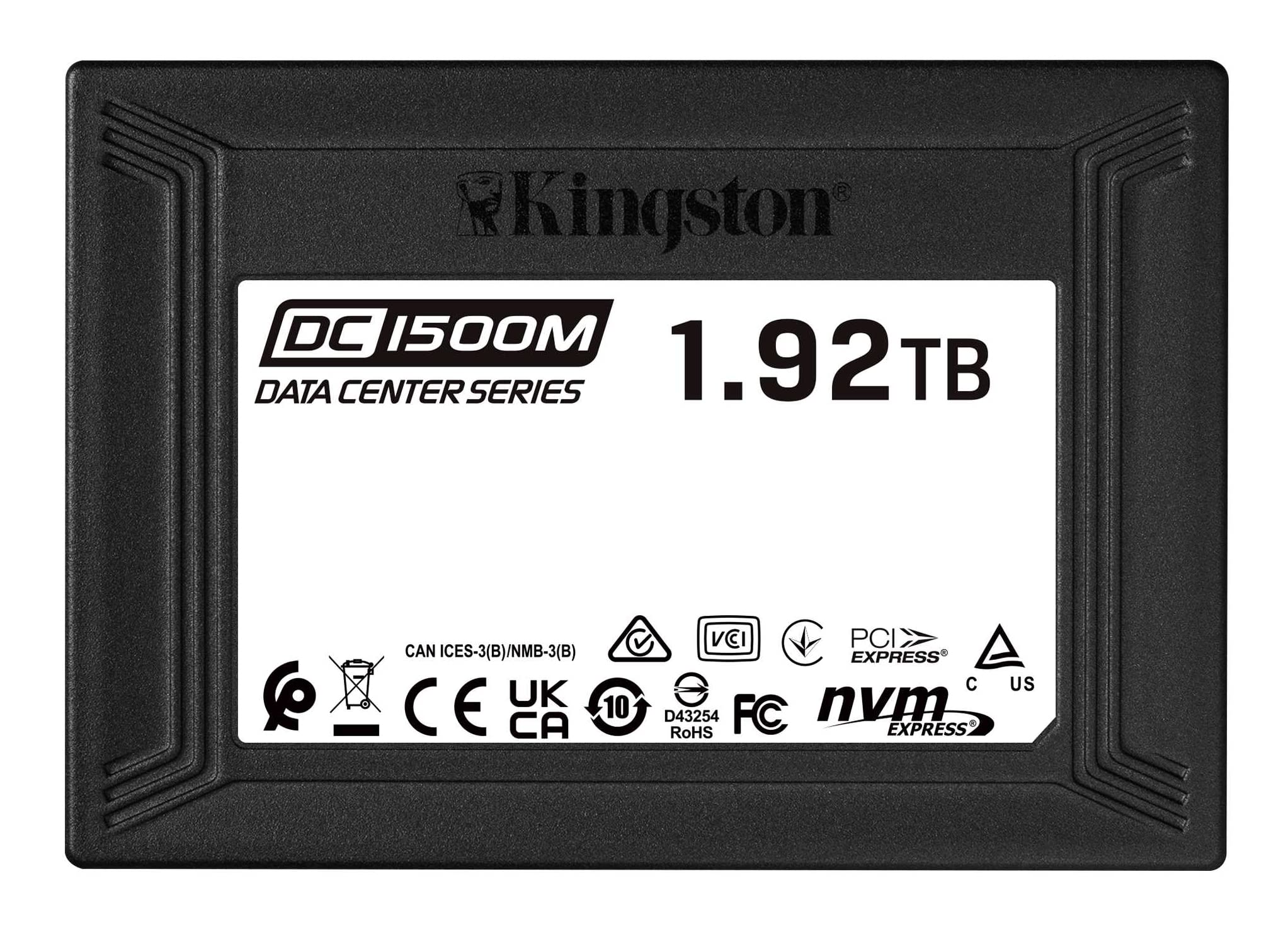 Kingston SEDC1500M-1920G 1920GB U.2 NVMe Solid State Drive Black