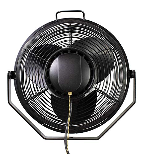Air King 9020 1/6 HP Industrial Grade Wall Mount Fan, 20-Inch,Black & 9314 14-Inch Industrial Grade High Velocity Multi Mount Fan,Black