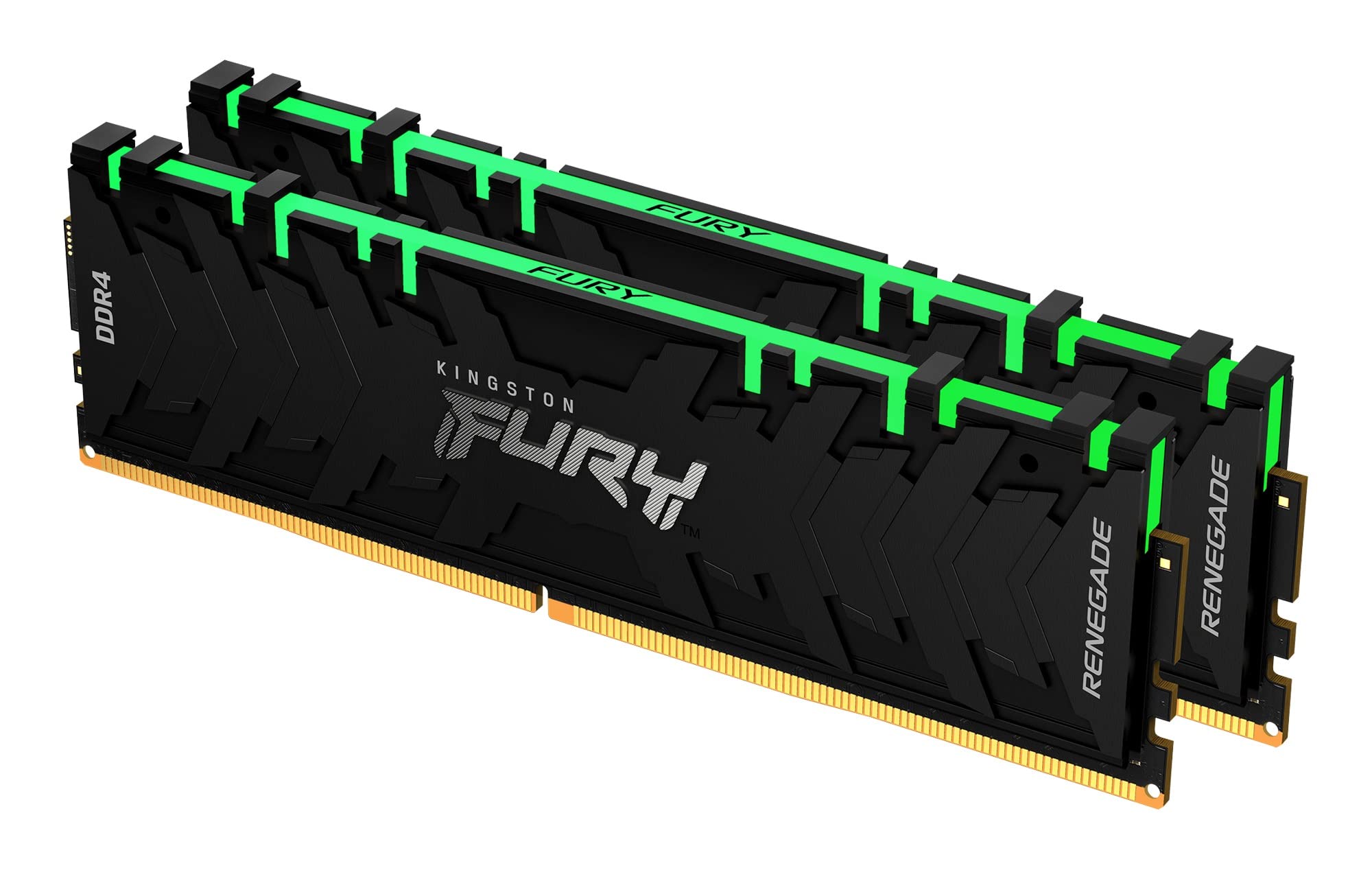 Kingston Fury Renegade RGB 16 GB (2 x 8 GB) 3600 MHz DDR4 CL16 Desktop Memory Kit of 2 KF436C16RBAK2/16