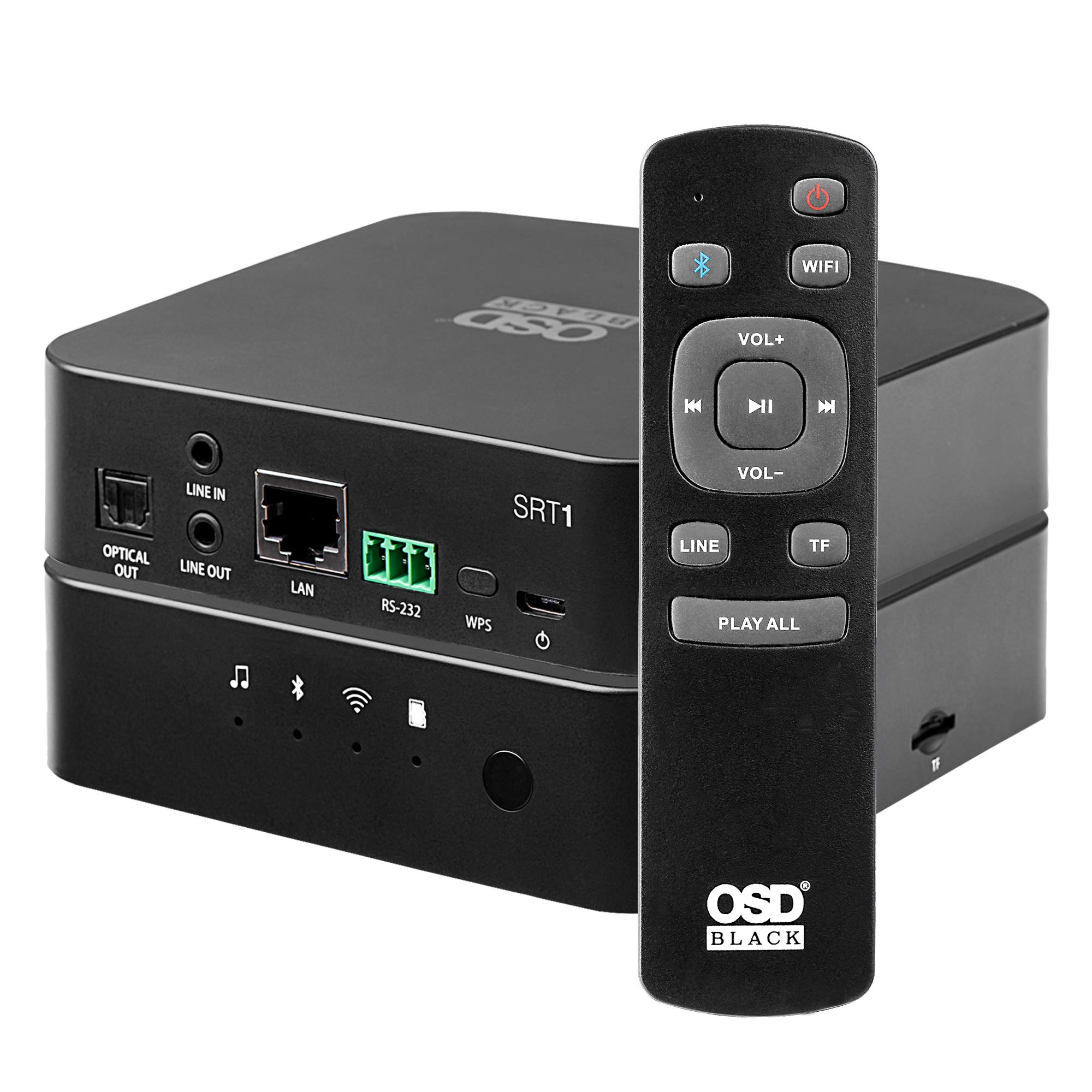 OSD Black Audio Black Series Multi-Media Streaming Module with LAN, Wi-Fi, Bluetooth, TF Card, RS232 and Line in - SRT1