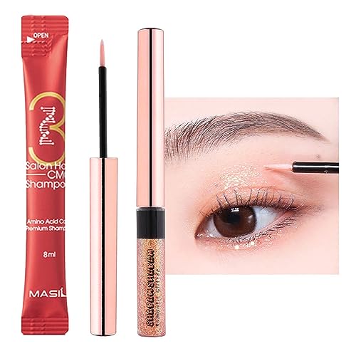 CORINGCO [SET] Eye Glitter Makeup Liquid Eyeshadow Sparkle | Shabam Shabam Romantic Glitter Shadow #02 Lake Light K beauty Makeup Shimmer