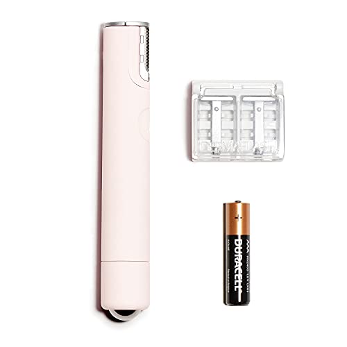DERMAFLASH Mini Dermaplaning Tool for Precision Peach Fuzz Removal, Blush
