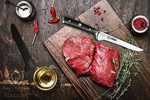 The Gladiator Series Butcher Bundle - The Gladiator Series 12" Slicing & Carving Knife (Granton Edge) Bundled with The Gladiator Series 6" Boning Knife
