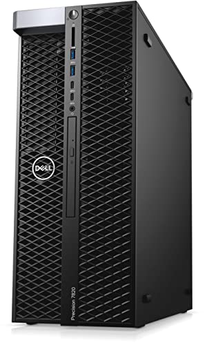 Dell Precision 7820 Workstation Desktop | Xeon Silver - 4208-1TB HDD Hard Drive - 32GB RAM - AMD Radeon PRO WX 2100 | 8 cores @ 3.2 GHz - 2GB GDDR5 Win 10 Pro Black
